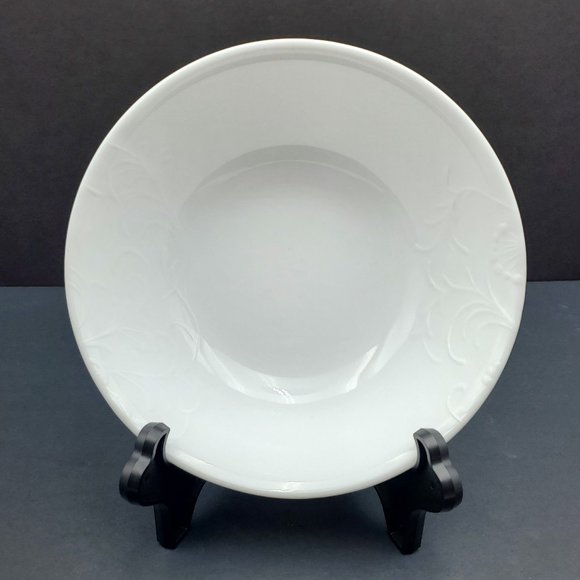 Corelle | Dining | Corelle Cherish White Embossed Serving Bowl Round 85 ...
